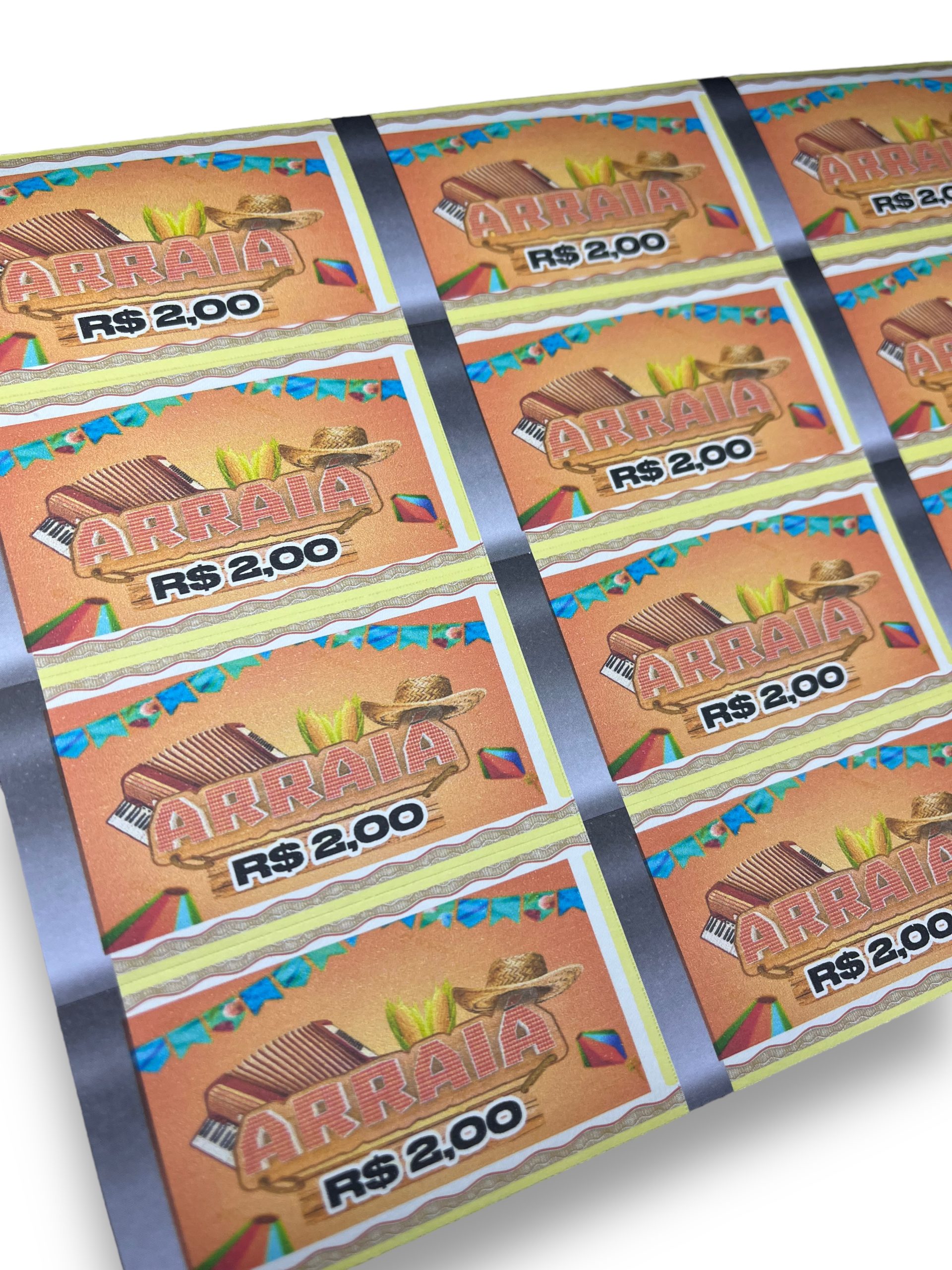 Ticket Bar Fichade Bar Personalizado em OFFSET - Festas Eventos balada ...